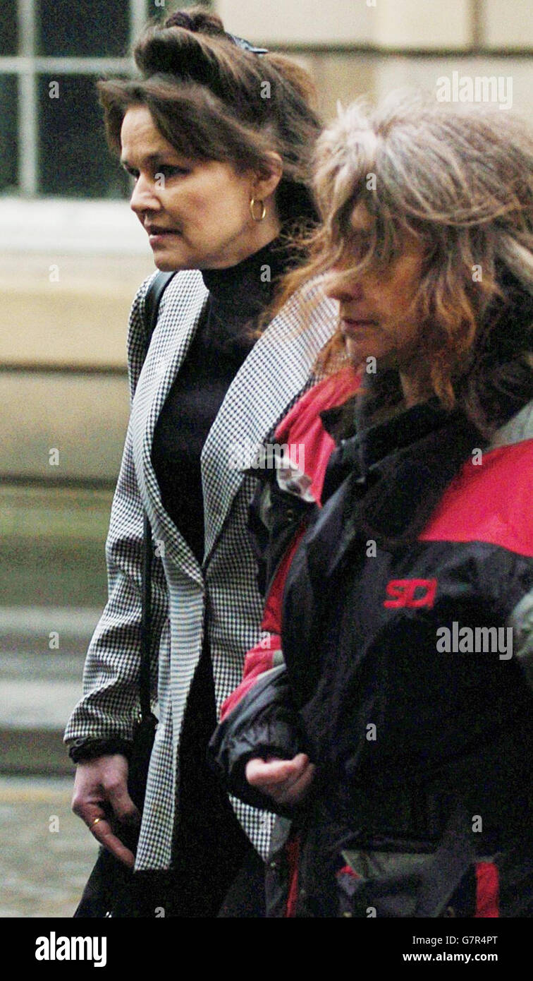Corinne Mitchell Left Arrives At The High Court Where Her Son Luke