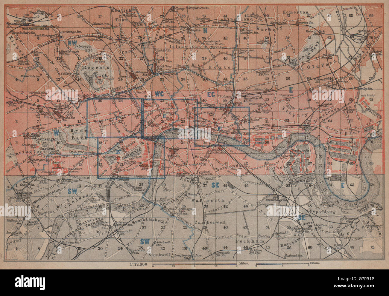Map of southwark 19th century hi-res stock photography and images - Alamy
