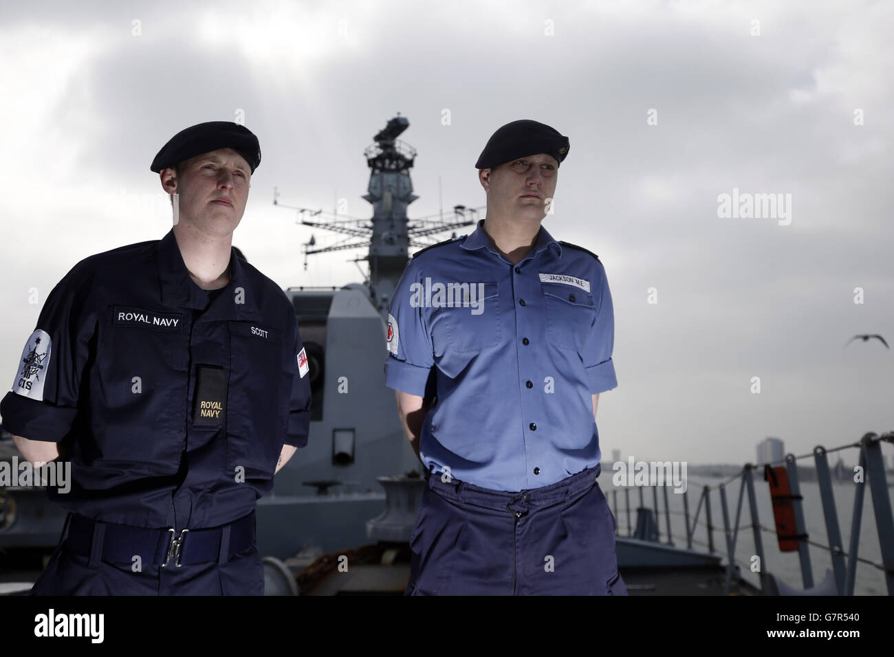 New Royal Navy uniform Stock Photo - Alamy
