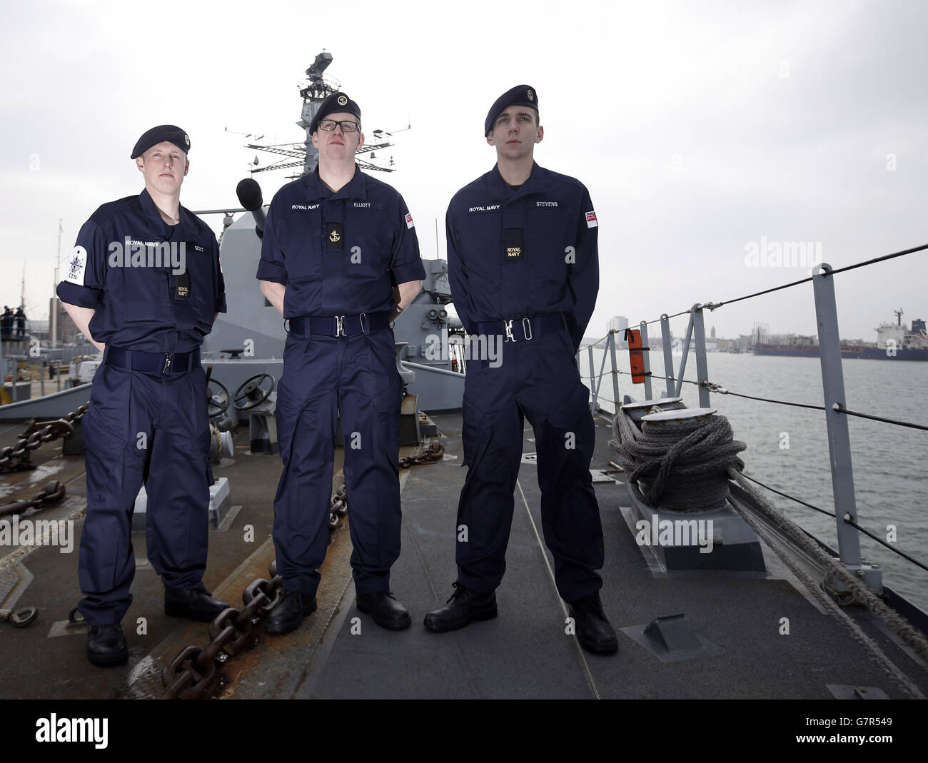 (Left to right) AB Sam Scott, LET Chris Elliott and ETWE Ryan Stevens ...