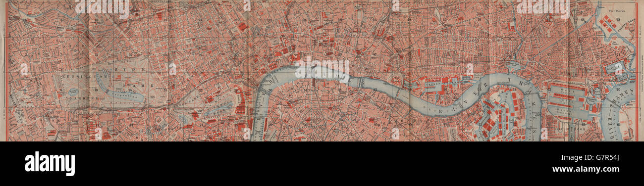 Old map of london 1930 hi-res stock photography and images - Alamy
