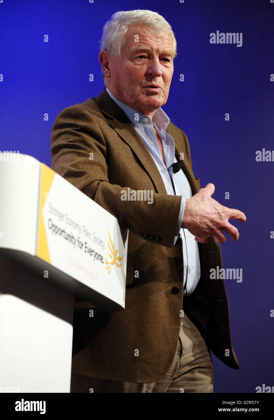Former Liberal Democrat leader Lord Ashdown speaks at the Scottish ...