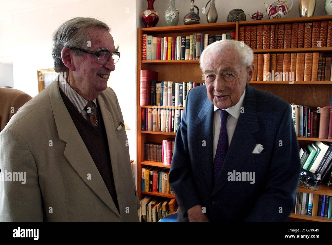Lord Callaghan, (left) the former Labour Premier and his former ...