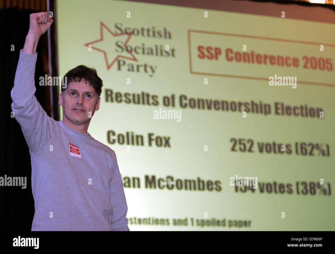 Colin Fox MSP makes his victory speech on his appointment as the new ...