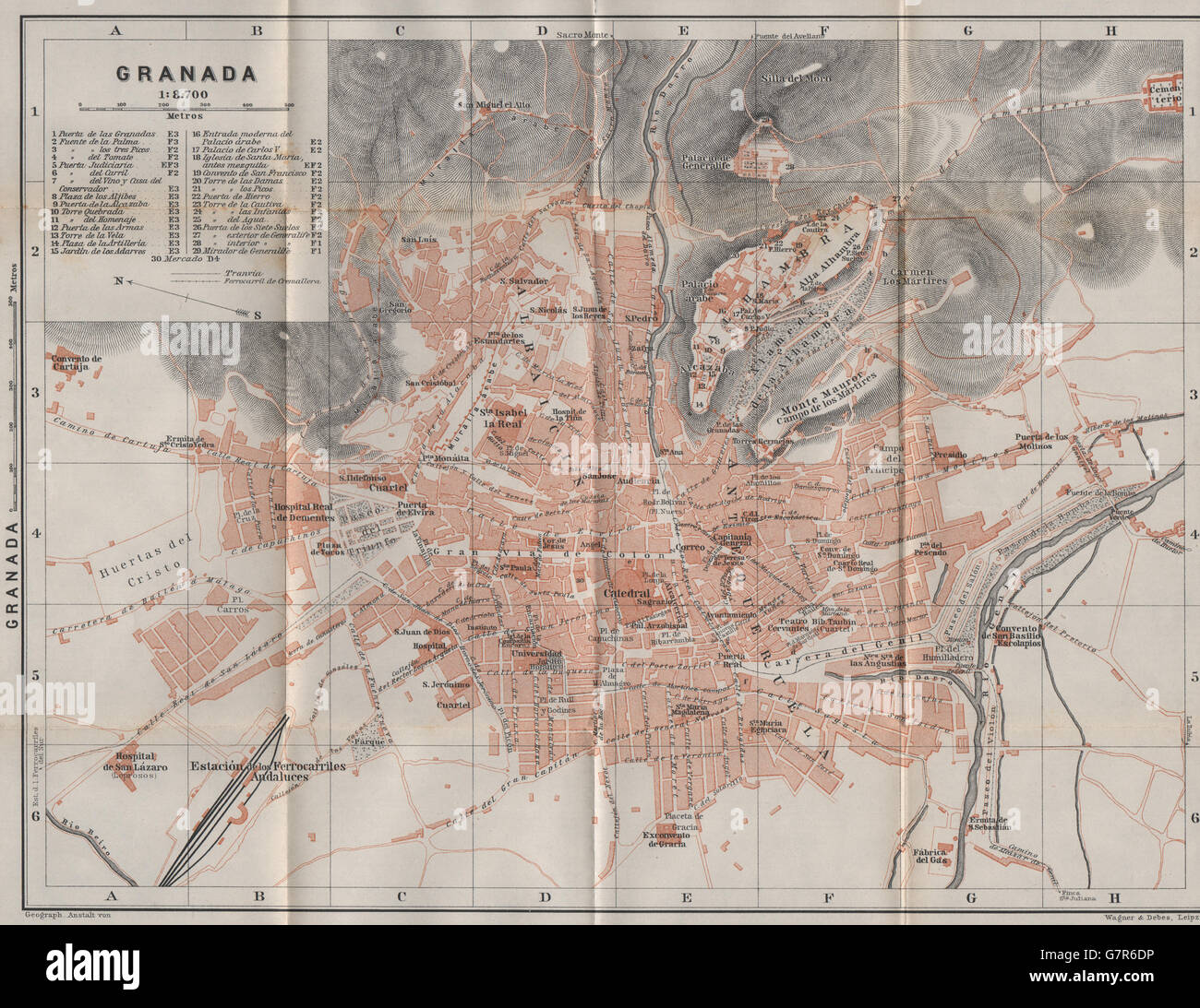 Ciudad granada mapa hi-res stock photography and images - Alamy