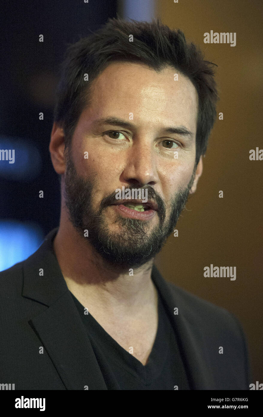 Keanu Reeves attending a special screening of John Wick at the May Fair ...