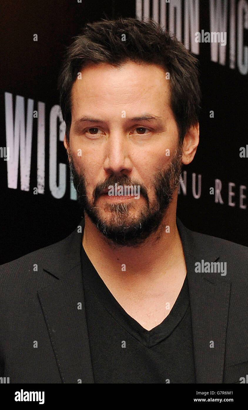 Keanu Reeves attending a special screening of John Wick at the May Fair ...