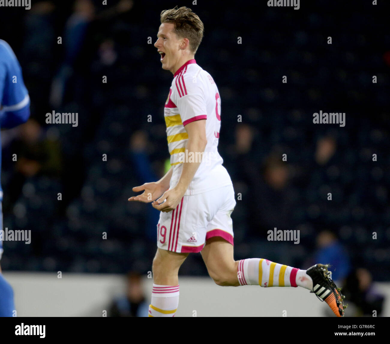 Scotland's Christophe Berra celebrates his goal during the ...