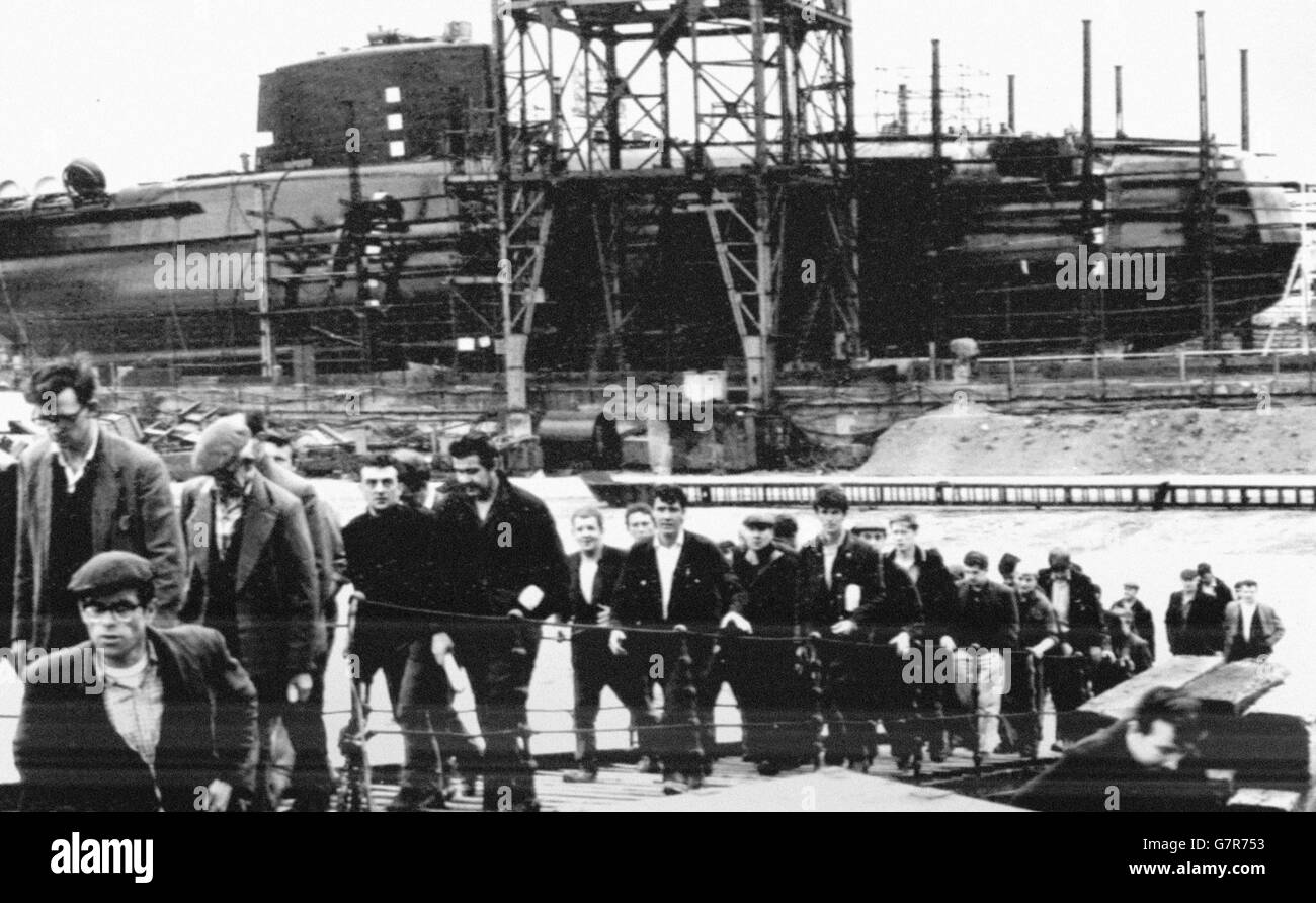 Military - Polaris Submarine Launch - Vickers Shipyard, Barrow in ...