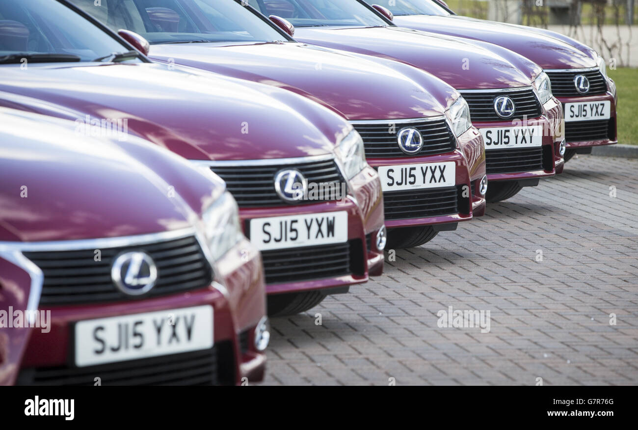 Little's Chauffeur Lexus Fleet Handover - Glasgow Stock Photo - Alamy