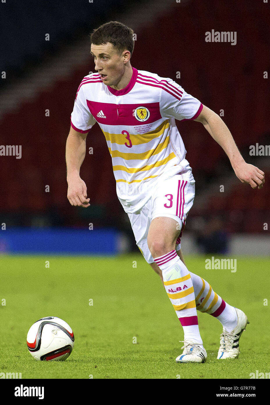 Scotlands craig forsyth during the international friendly at hampden ...