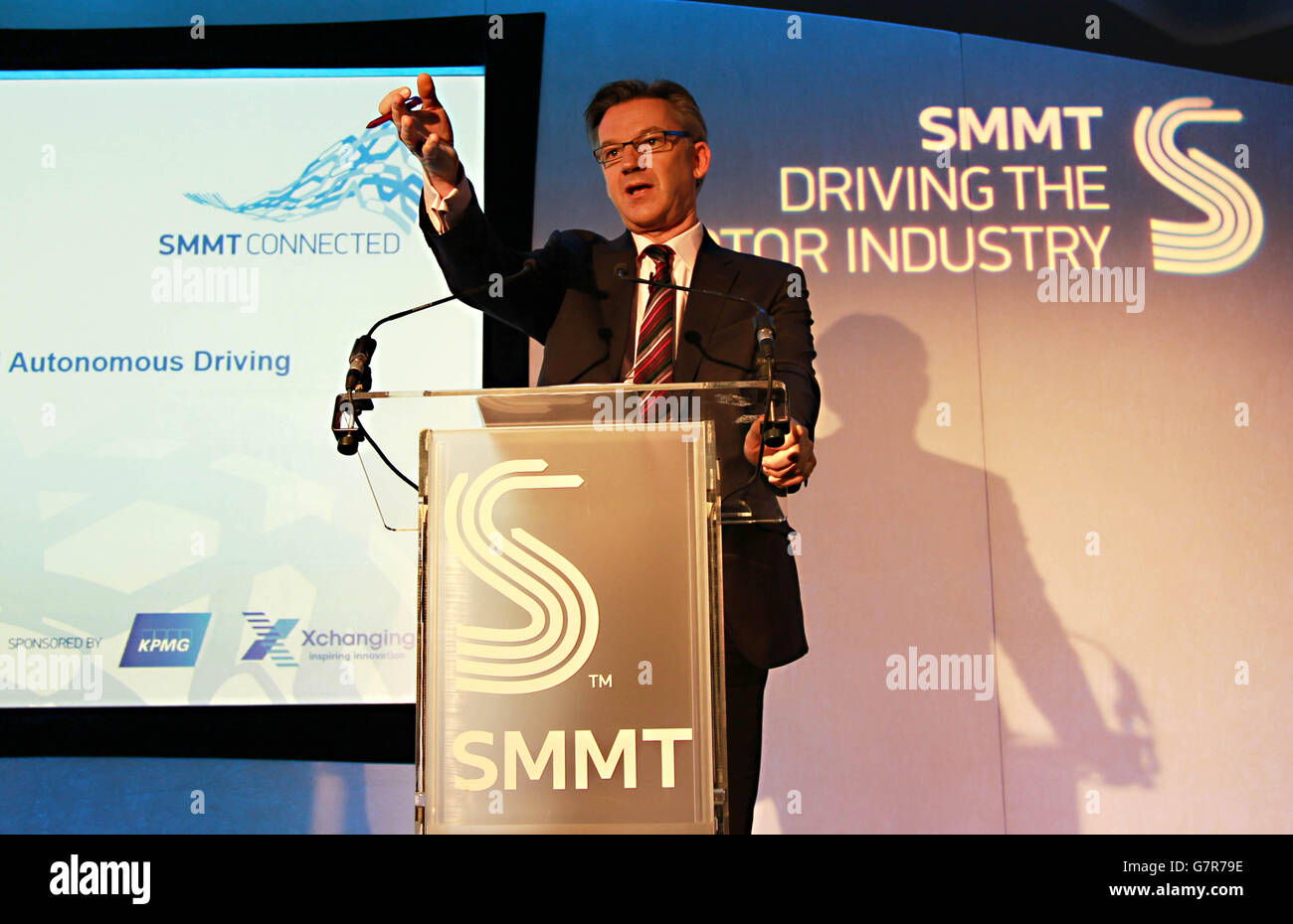 Mike Hawes, SMMT Chief Executive, speaks at the SMMTConnected ...
