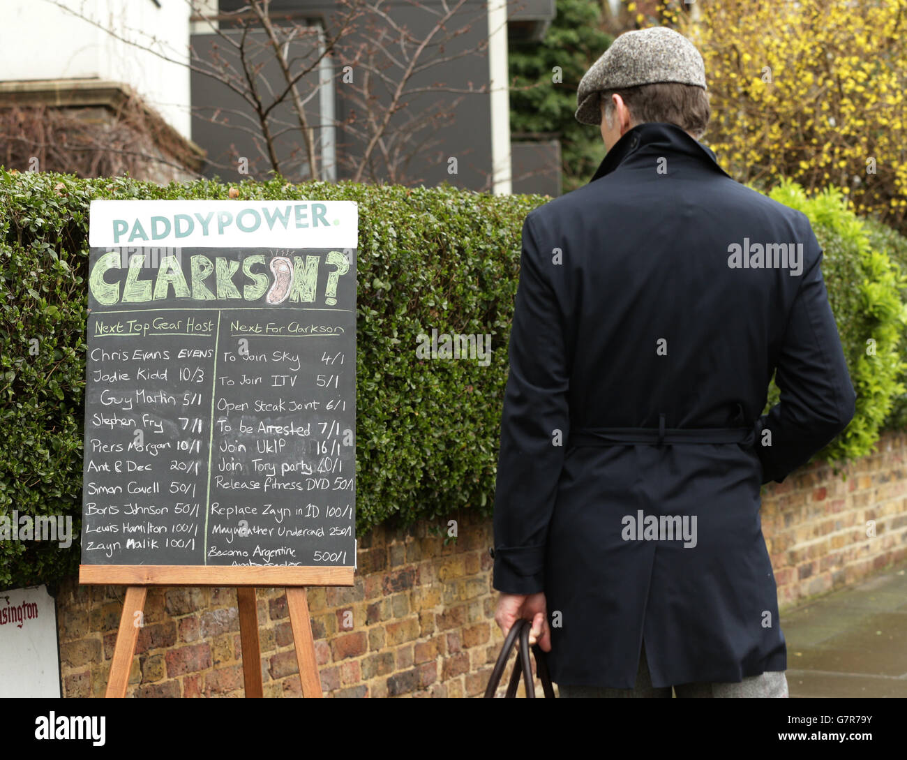 Clarkson Suspended - London Stock Photo - Alamy