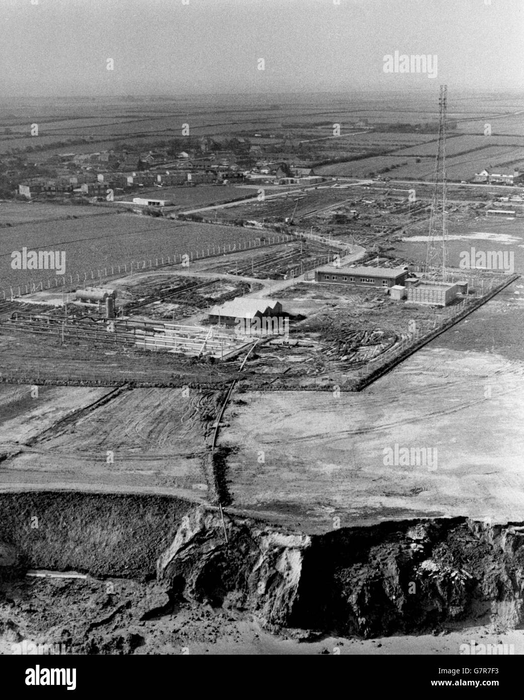 Pictured here from the air is the terminal at easington hi-res stock ...