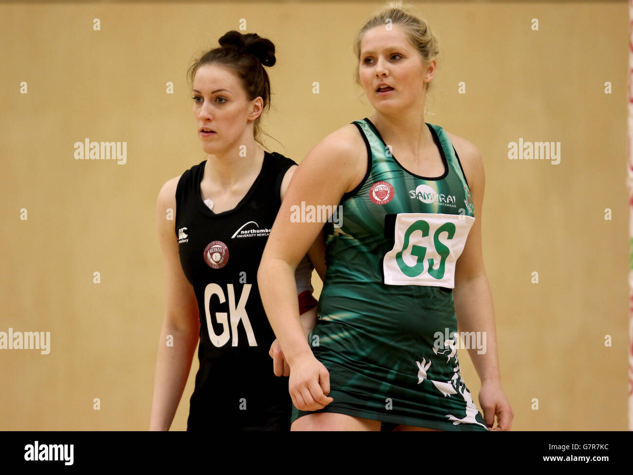 Celtic dragons chelsea lewis right and team northumbrias leah kennedy ...