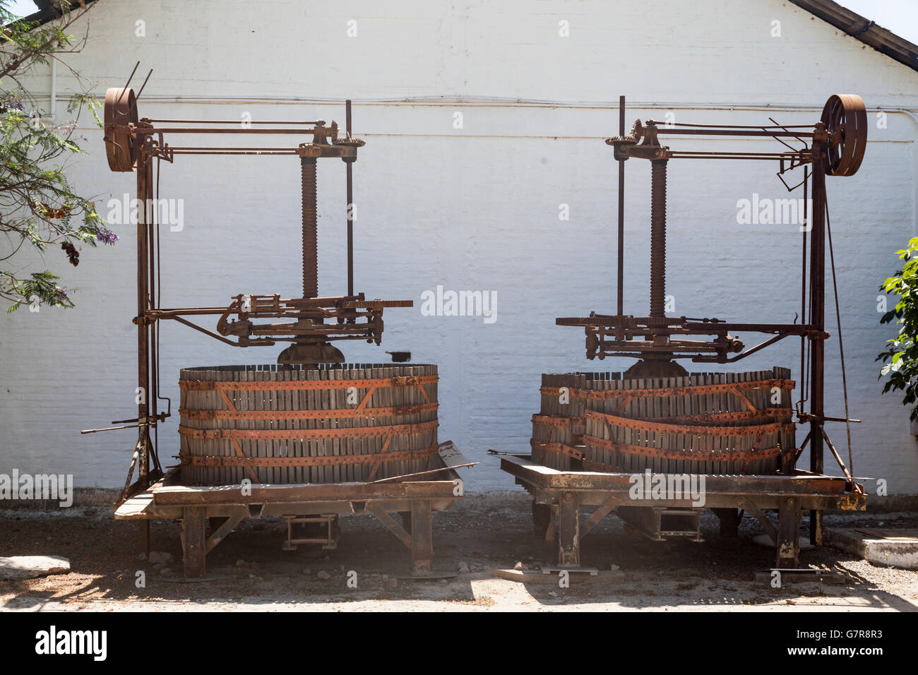 Winery Vintage Machinery Santiago do Chile Stock Photo - Alamy
