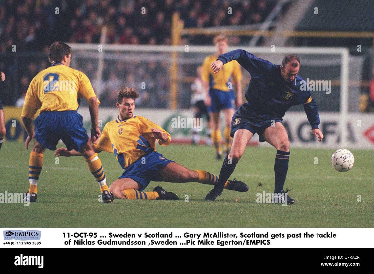Sweden v Scotland Euro '96 Qualifier Stock Photo - Alamy