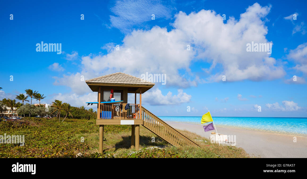 Del Ray Delray beach in Florida USA baywatch tower Stock Photo - Alamy