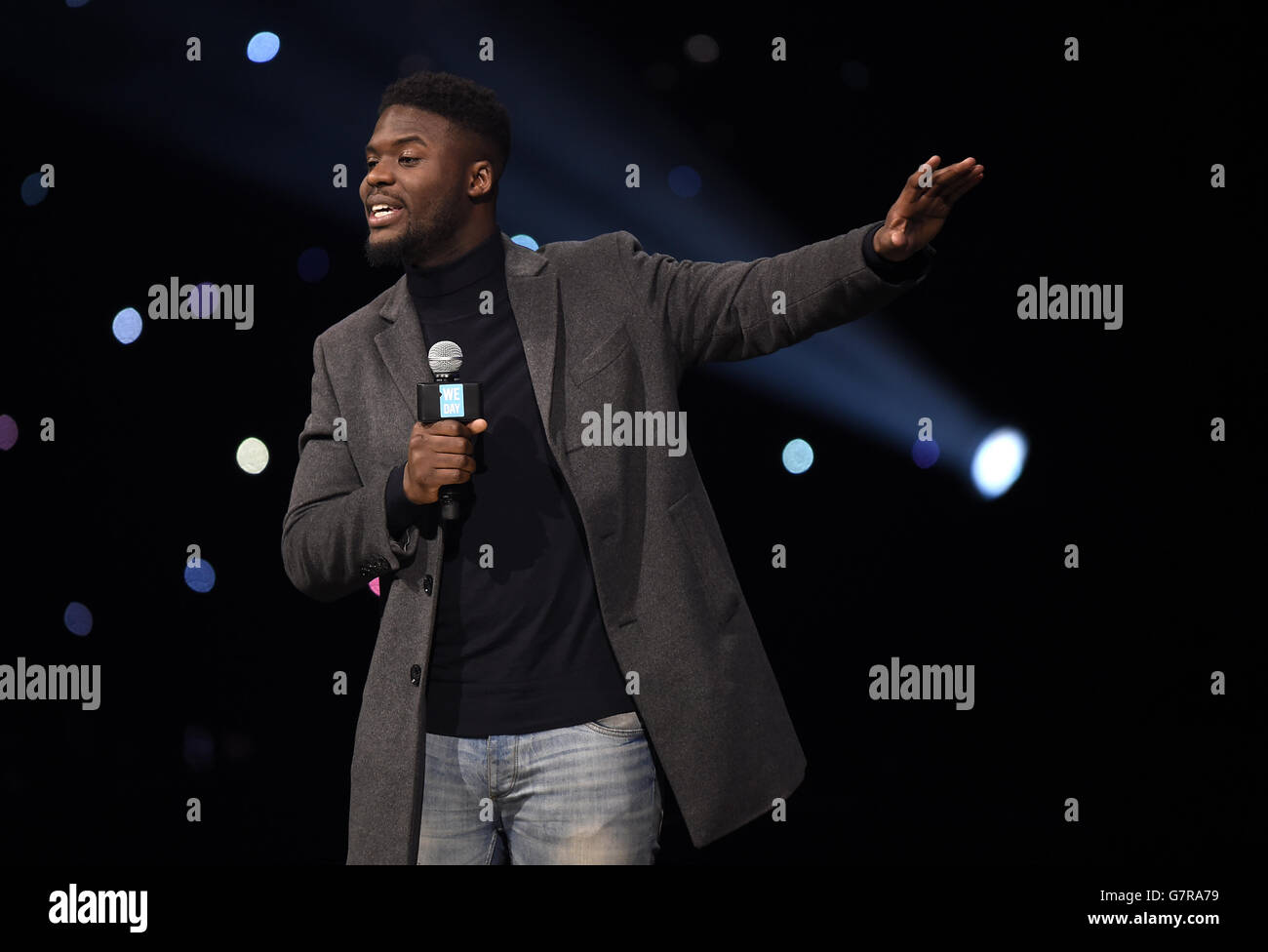 Karl Lokko perfroms a poem during We Day UK at The SSE Arena, Wembley ...