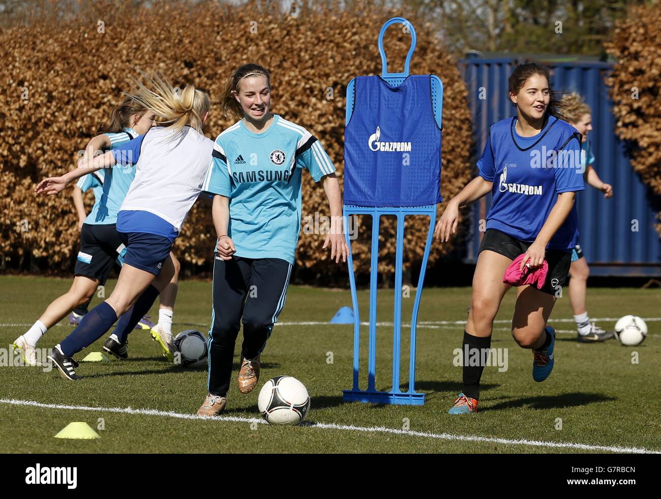 Training session cobham training centre hi-res stock photography and ...