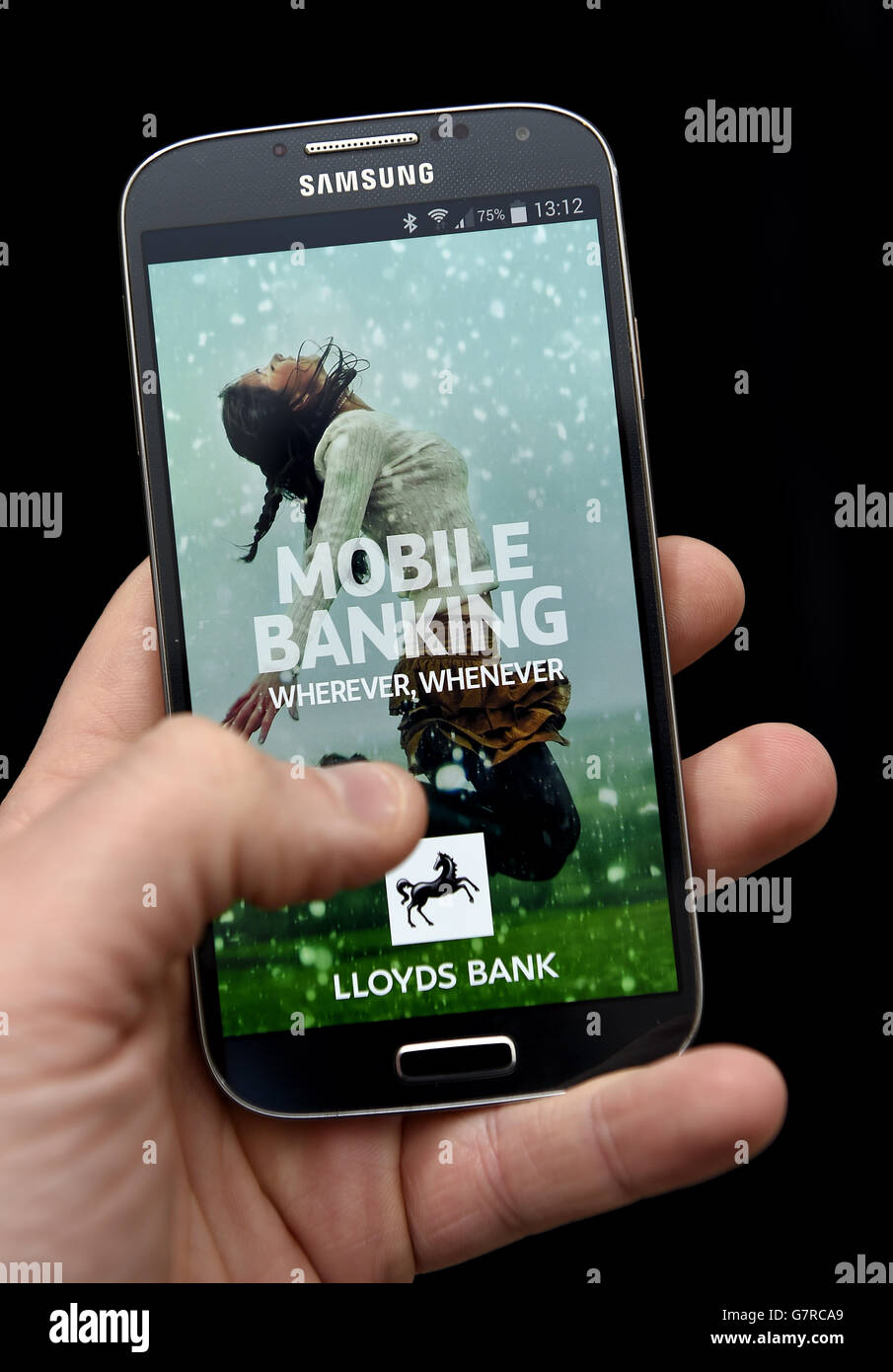 Lloyds mobile banking app hi-res stock photography and images - Alamy
