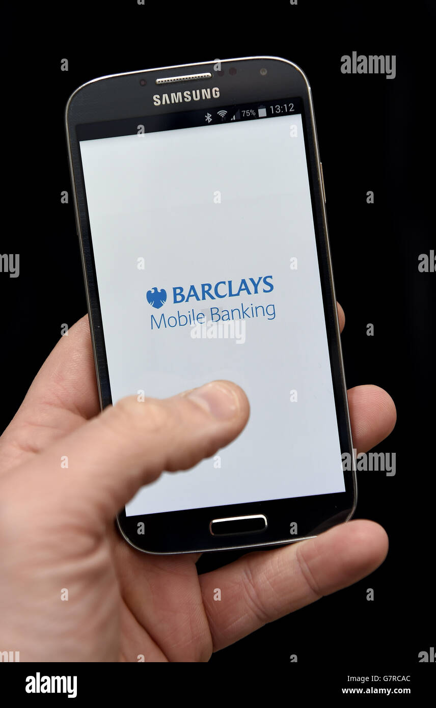 Banking App Stock Stock Photo - Alamy