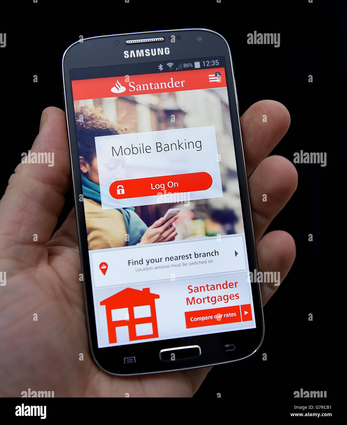 Banking App Stock Stock Photo - Alamy