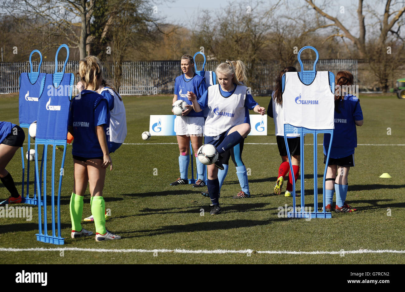 Soccer - Chelsea Ladies Training Session - Cobham Training Centre Stock ...