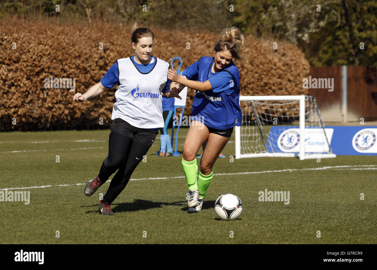 Soccer - Chelsea Ladies Training Session - Cobham Training Centre Stock ...