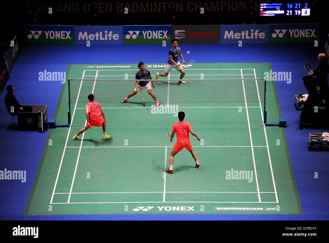 India's Mohamma Ahsan and Hendra Setiawan (above) take on China's Fu ...