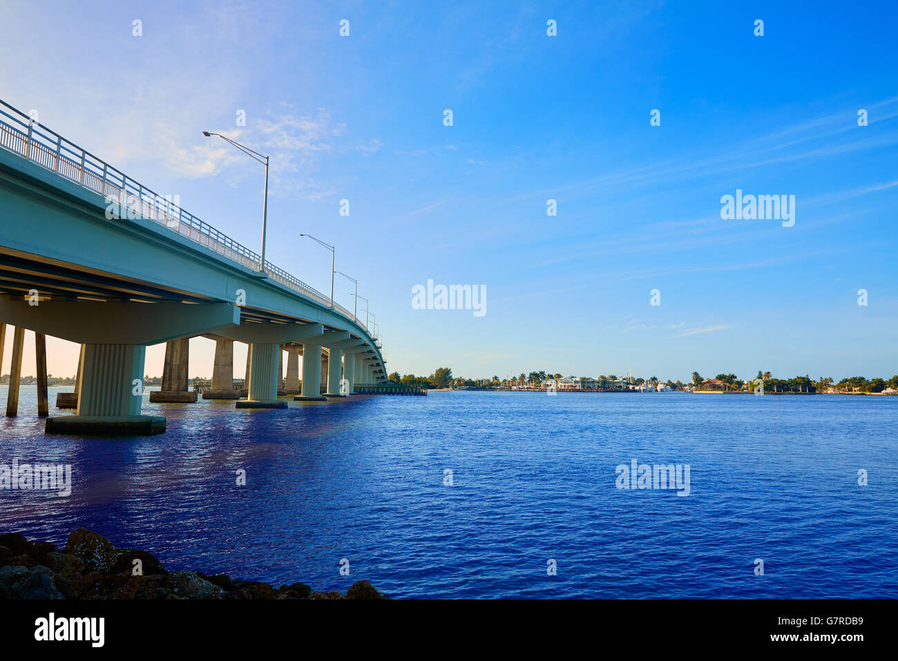Naples Florida Marco Island bridge view in Florida USA Stock Photo - Alamy