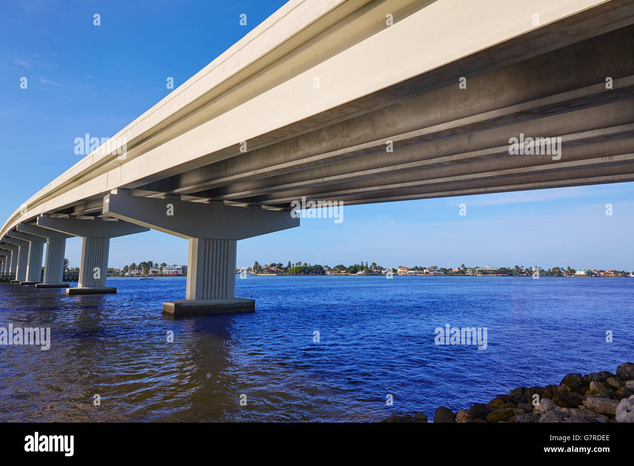 Naples Florida Marco Island bridge view in Florida USA Stock Photo - Alamy