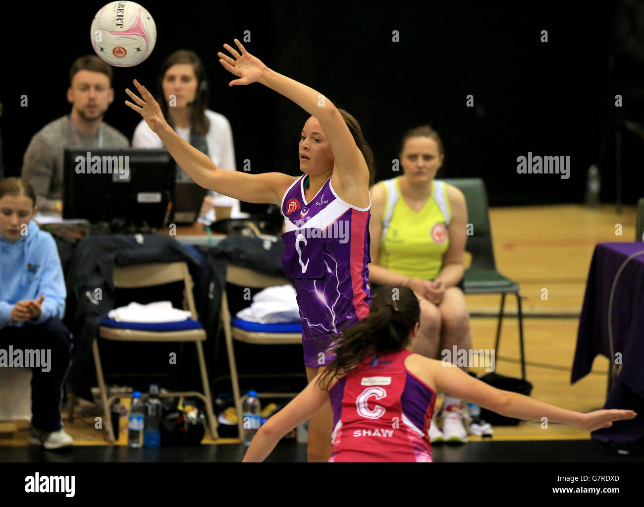 Netball superleague loughborough lightning yorkshire hi-res stock ...