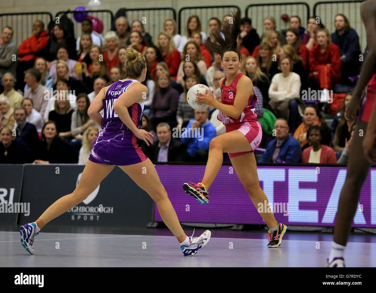 Netball superleague loughborough lightning yorkshire hi-res stock ...