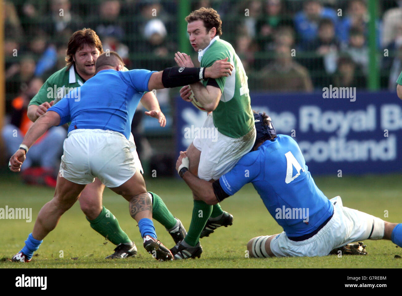Rugby Union - RBS 6 Nations Championship 2005 - Italy v Ireland ...
