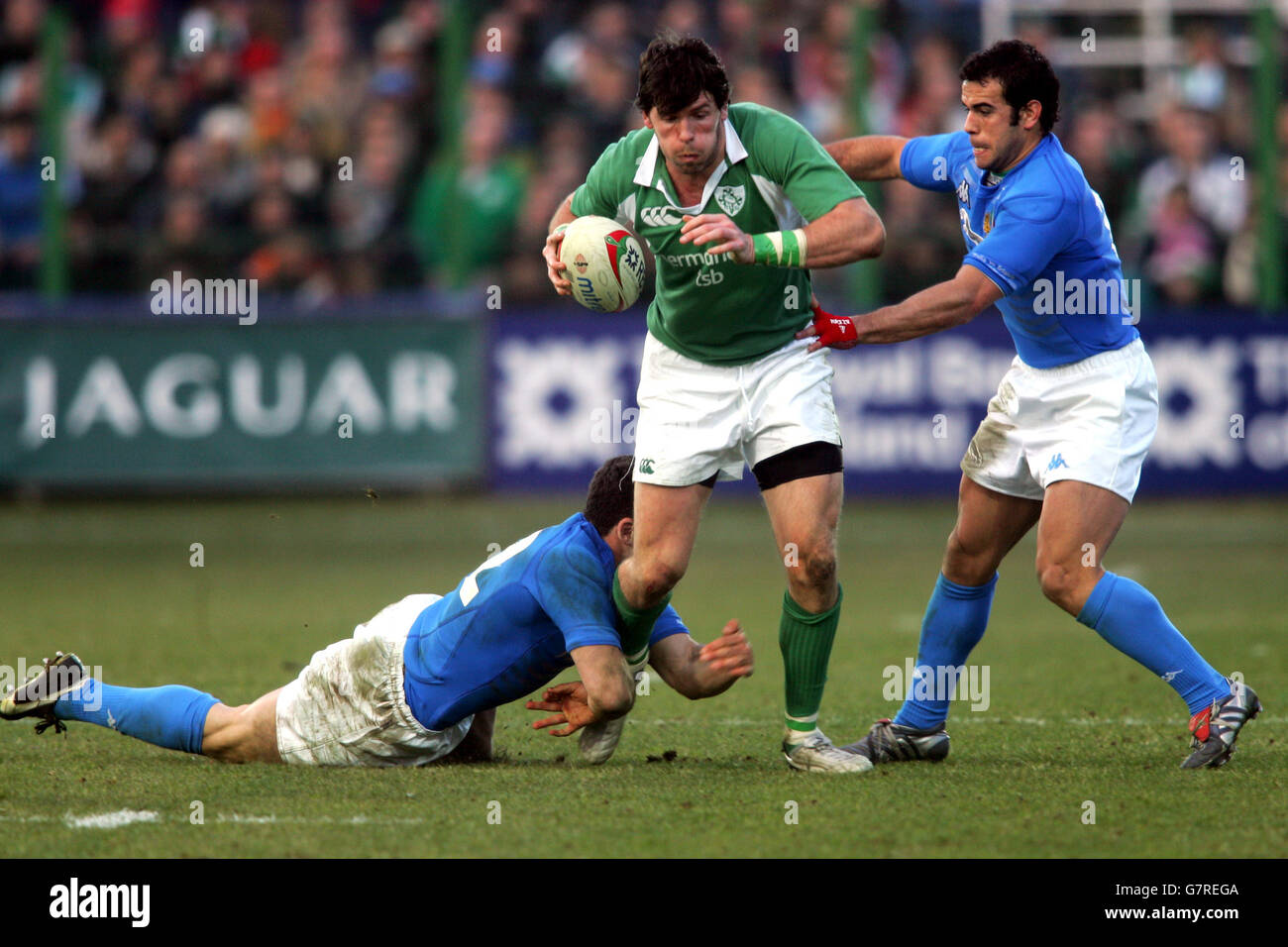 Rugby union rbs nations championship 2005 italy ireland stadio flaminio ...