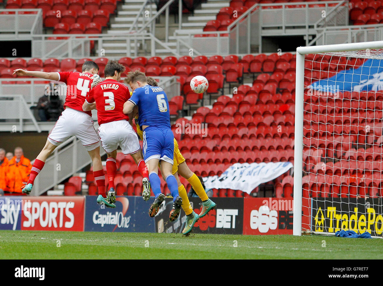 Middlesbrough's Daniel Ayala scores his sides opening goal during the ...