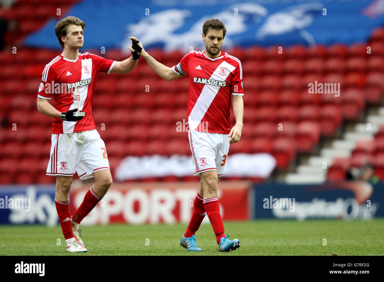 Middlesbrough's Patrick Bamford celebrates with Jonathan Woodgate after ...