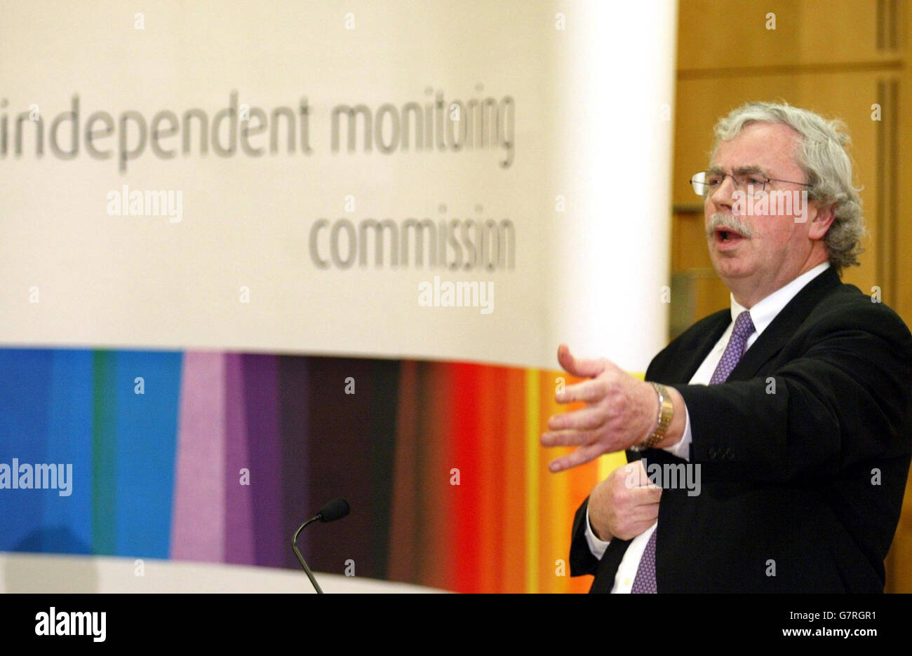 Independent monitoring commission member commander john grieve hi-res ...