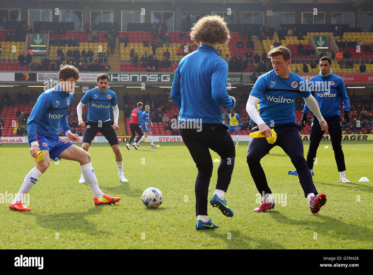 Reading's Sean Long, Aaron Kuhl, Nick Blackman, Jem Karacan and Ryan ...