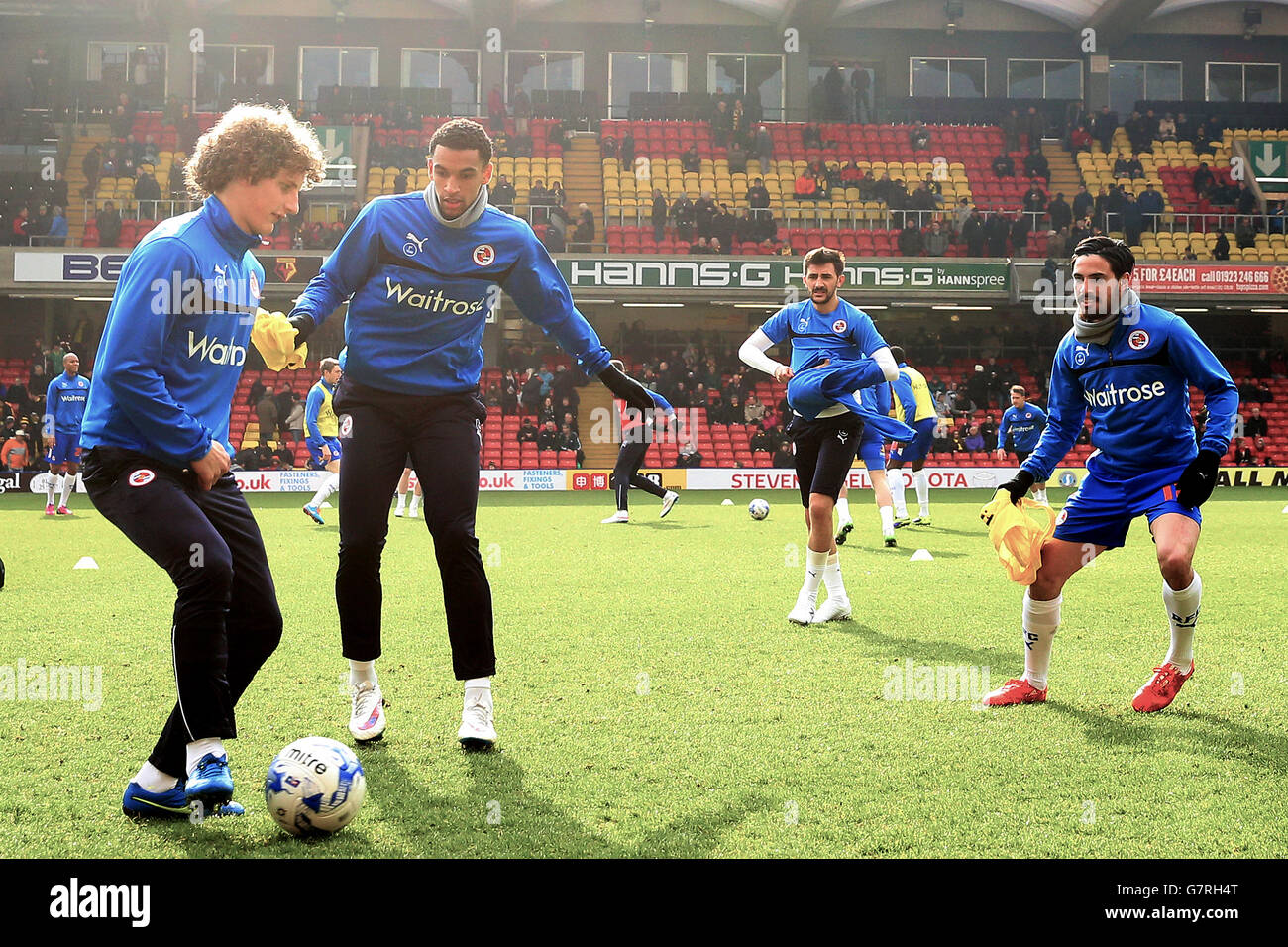 Reading's Aaron Kuhl, Nick Blackman, Jem Karacan and Ryan Edwards ...
