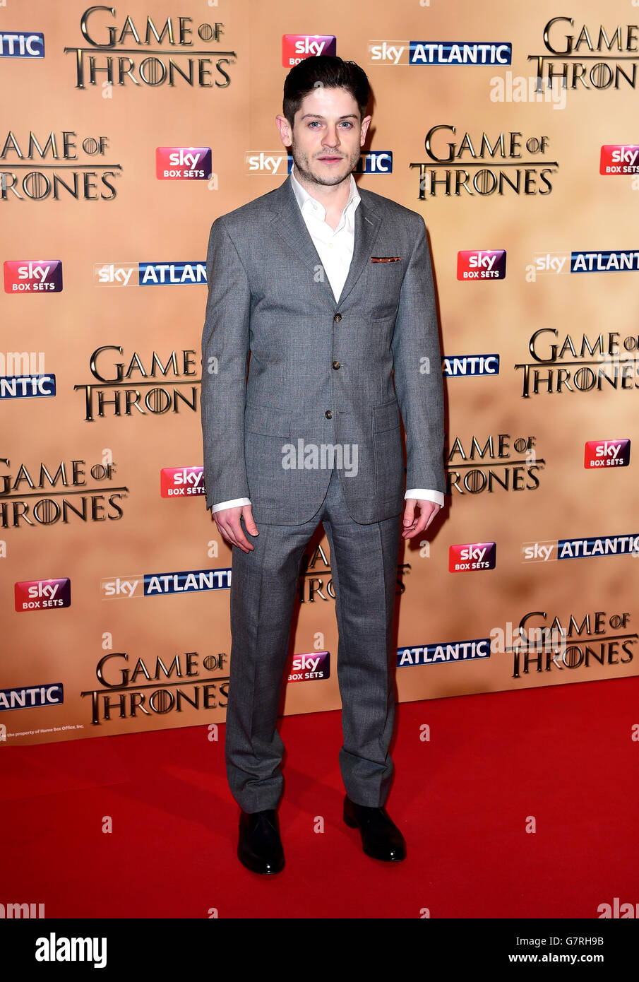 Iwan Rheon attending the world premiere of the fifth series of Game of ...