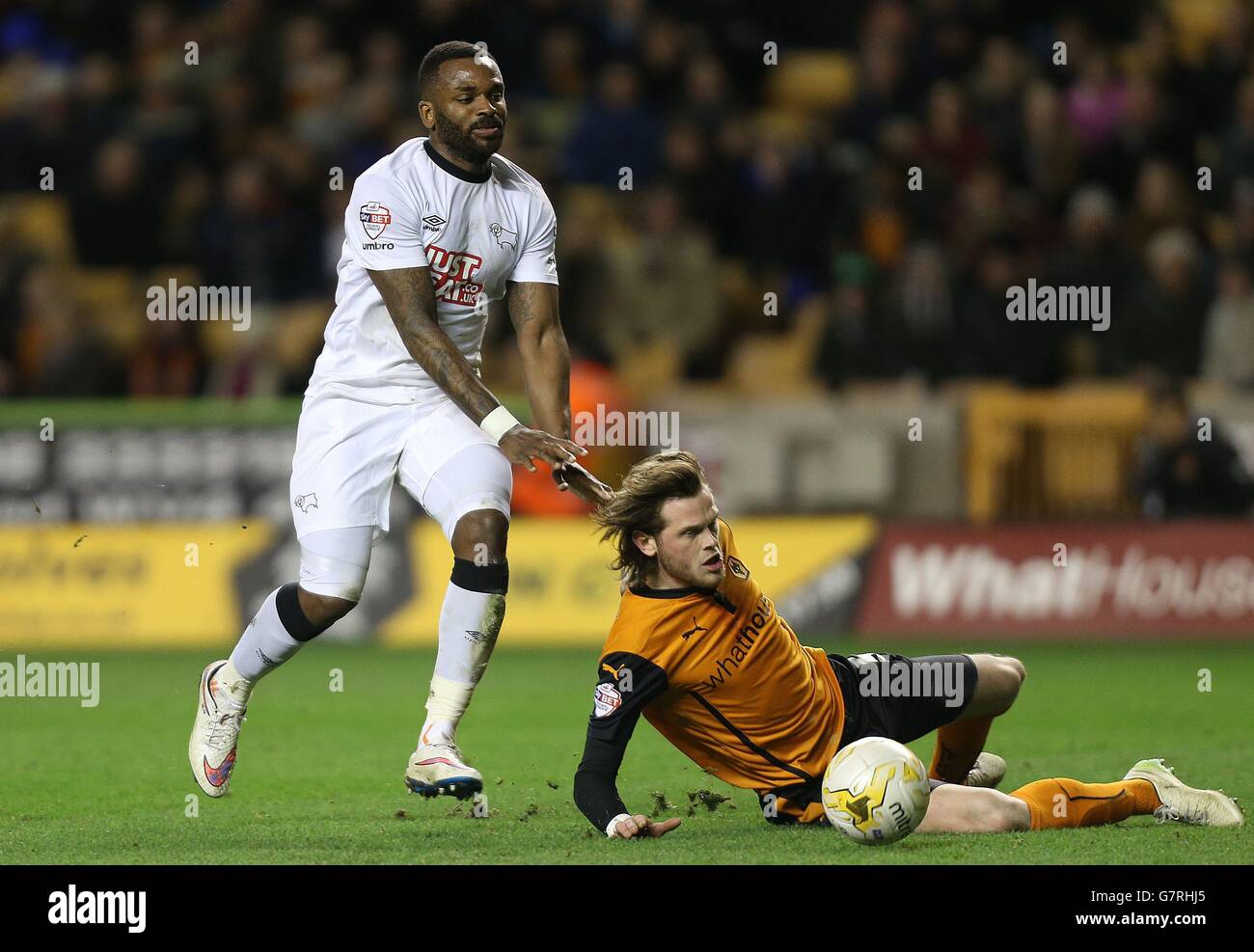 Wolverhampton wanderers richard stearman battle hi-res stock ...
