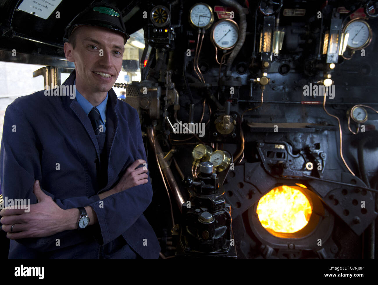 Jim Clarke, 33, who is set to become the youngest steam engine driver ...
