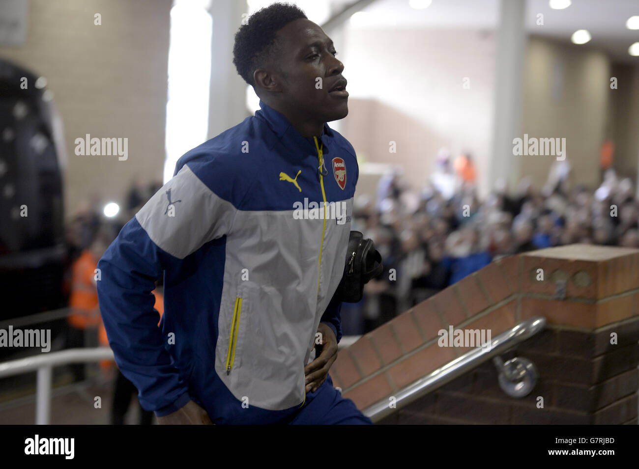 Arsenal's Danny Welbeck arrives ahead of the Barclays Premier League ...