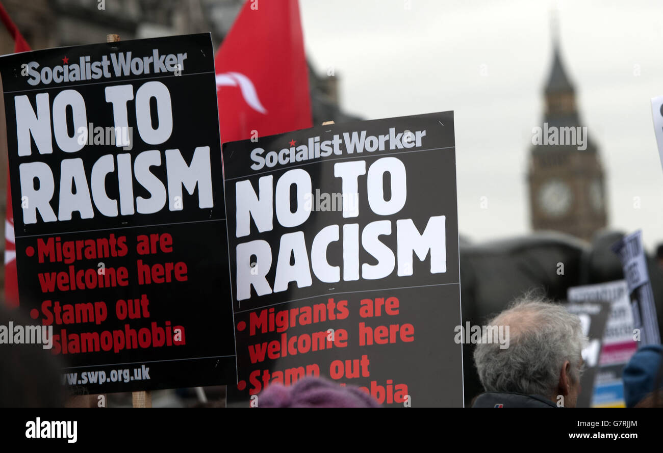 Stand up racism fascism march hi-res stock photography and images - Alamy