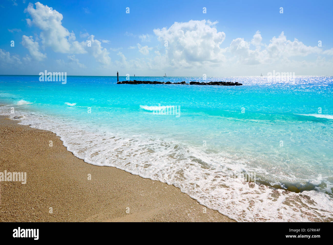 Key West beach Fort Zachary Taylor Park in Florida USA Stock Photo - Alamy