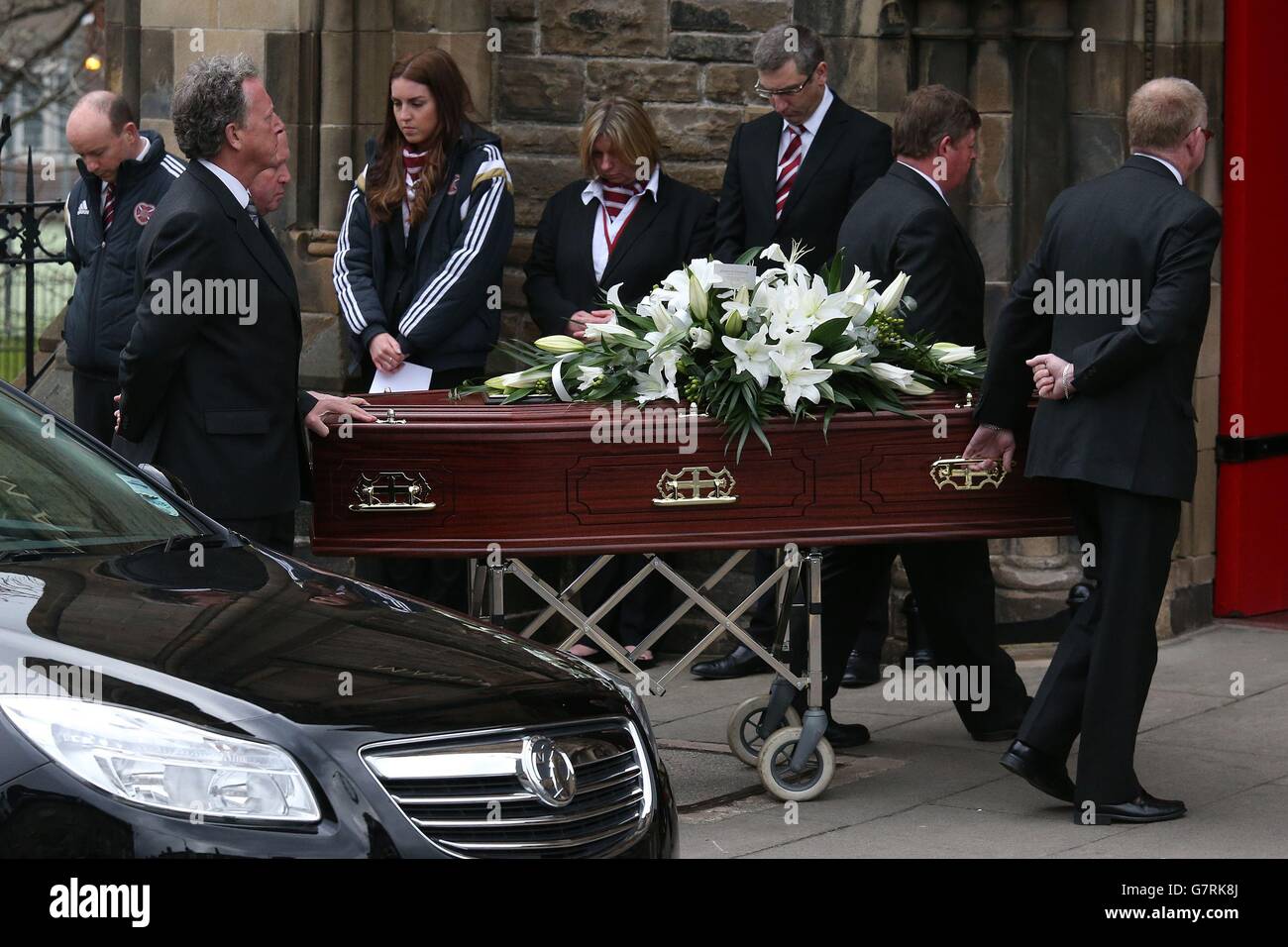 Dave Mackay funeral Stock Photo - Alamy