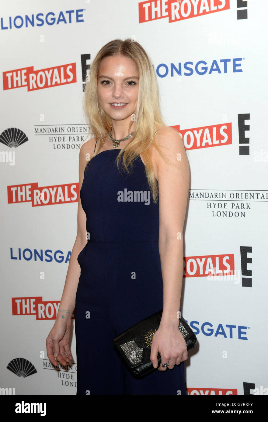 Laura Hayden arrives at the Mandarin Oriental Hyde Park hotel in London ...