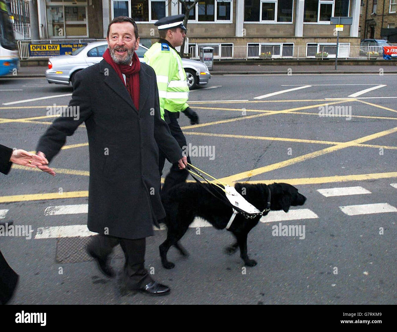 David Blunkett the former Home Secretary visiting Keighley, where he ...
